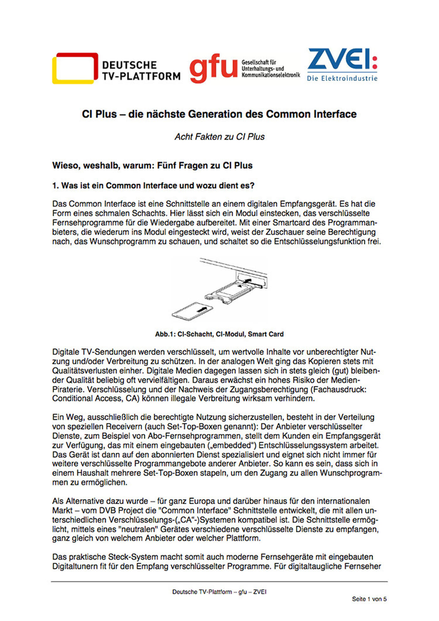 CI Plus – die nächste Generation des Common Interface