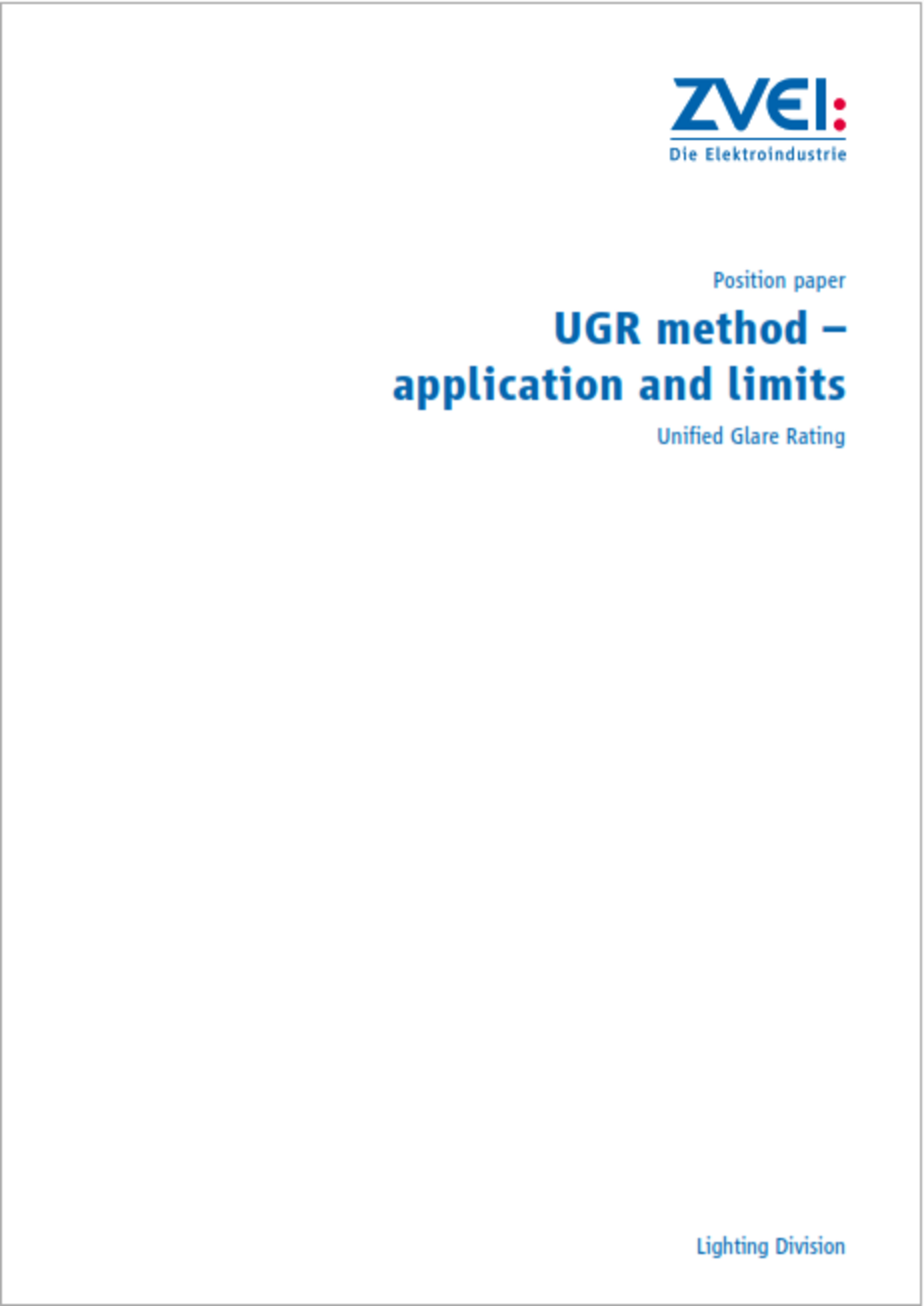 UGR method - application and limits